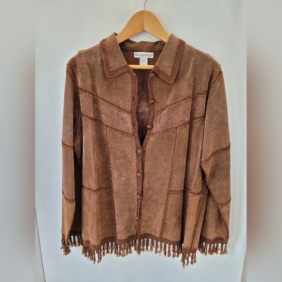 Dress Barn | Jackets & Coats | Vintage Dress Barn Womens Leather Jacket ...